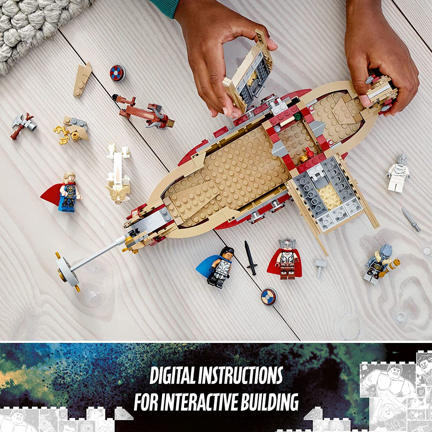 Lego Marvel Thor O Barco Cabra 76208 - Star Brink Brinquedos