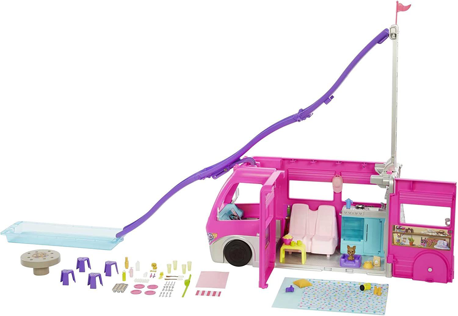 Barbie Playset Trailer dos Sonhos Mattel HCD46 - Star Brink Brinquedos