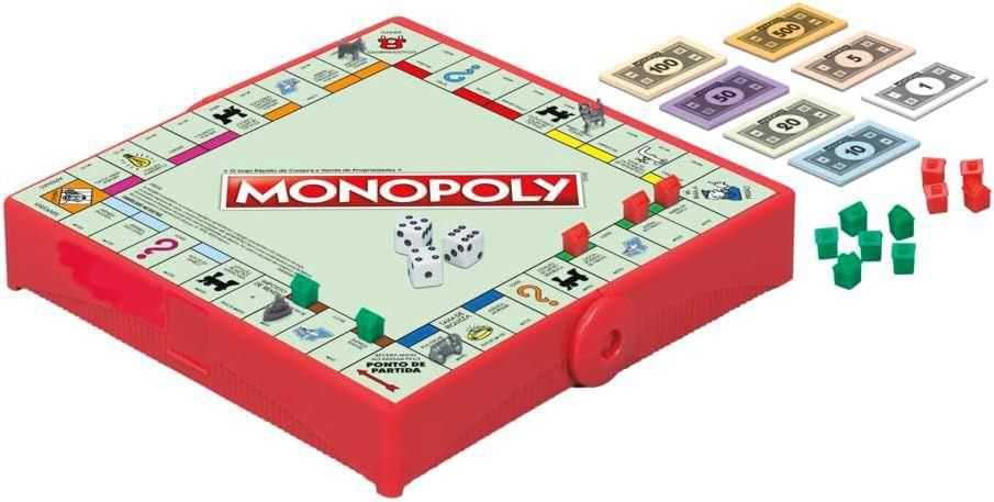 JOGO MONOPOLY GRAB & GO HASBRO B1002 - Star Brink Brinquedos