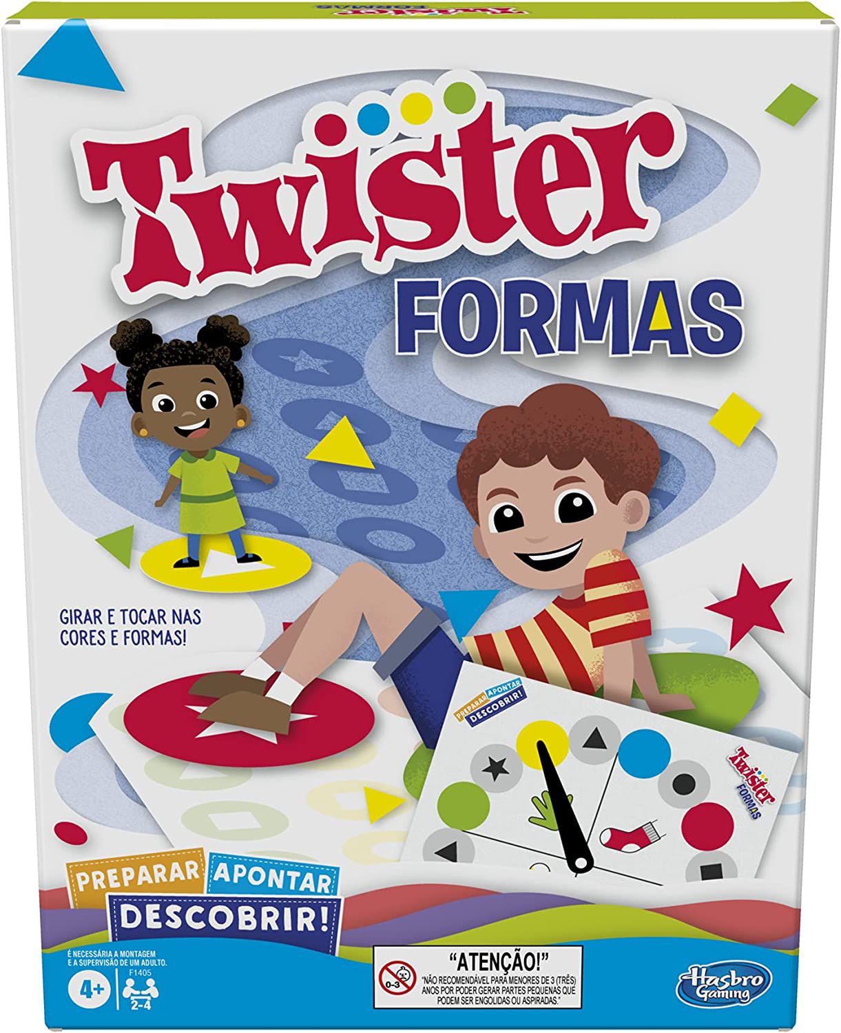 Twister Formas e Cores Jogo Hasbro F1405 - Star Brink Brinquedos