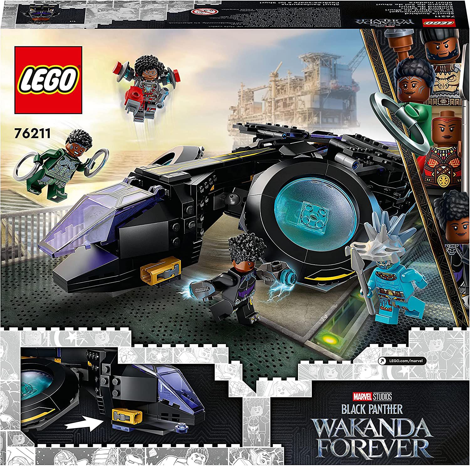 Lego Marvel Wakanda Forever Passáro do Sol da Shuri 76211 - Star Brink ...