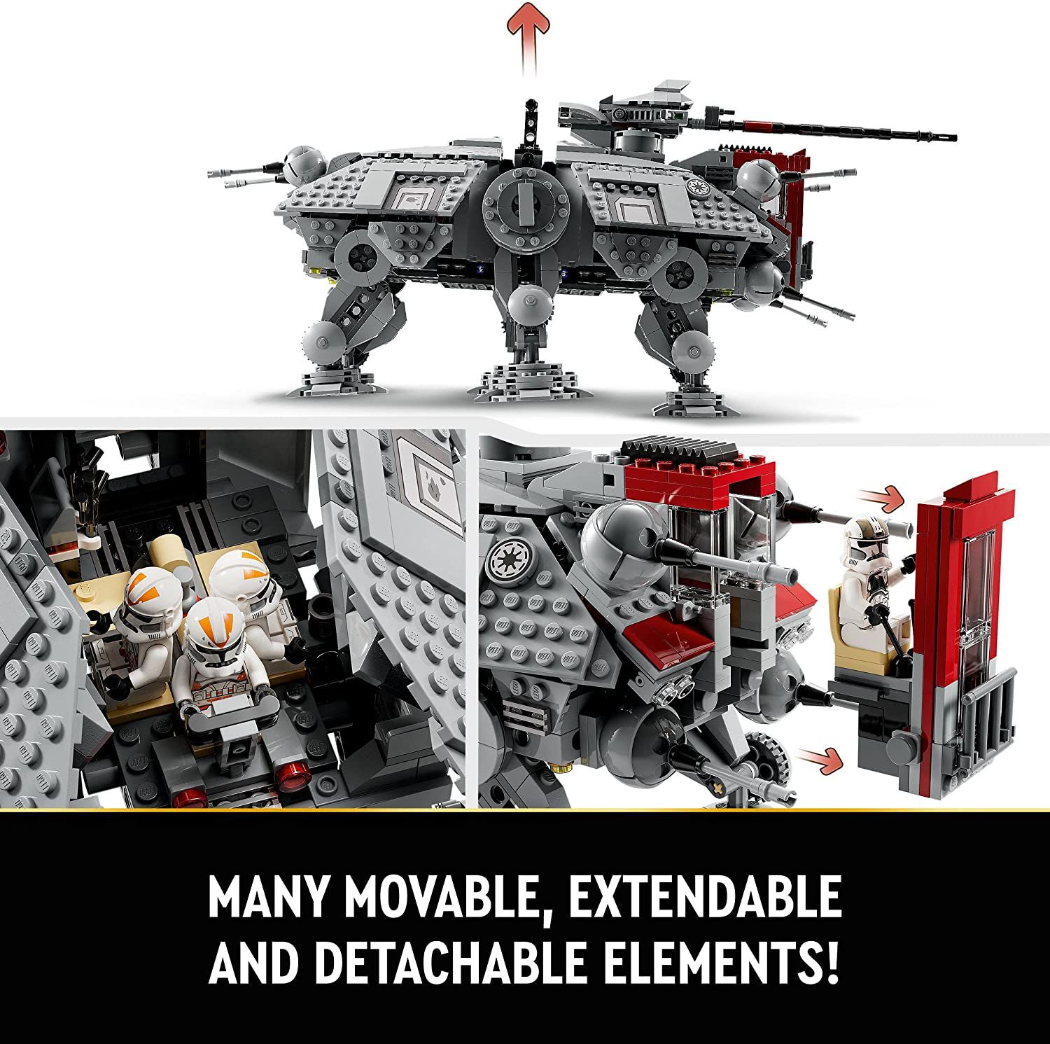 Lego Star Wars Walker AT-TE 75337 - Star Brink Brinquedos