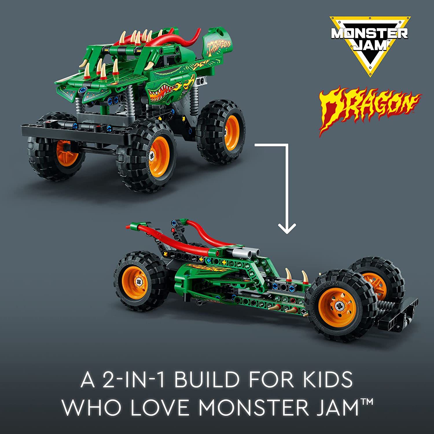 Lego Technic Monster Jam Dragon 42149 - Star Brink Brinquedos