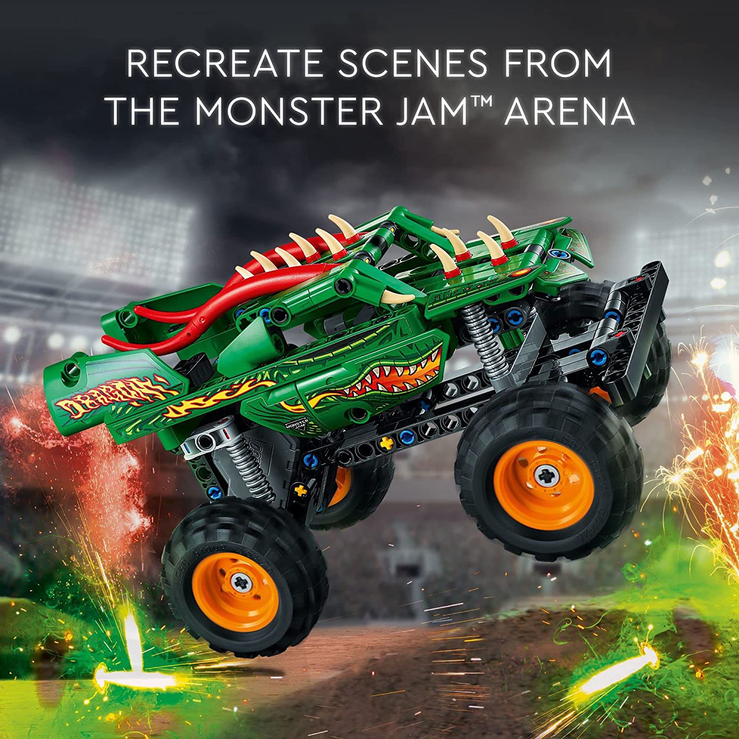 Lego Technic Monster Jam Dragon 42149 - Star Brink Brinquedos