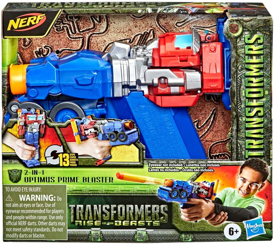 Nerf Transformers Rise of the Beasts 2 em 1 Optimus Prime F3901 - Star ...