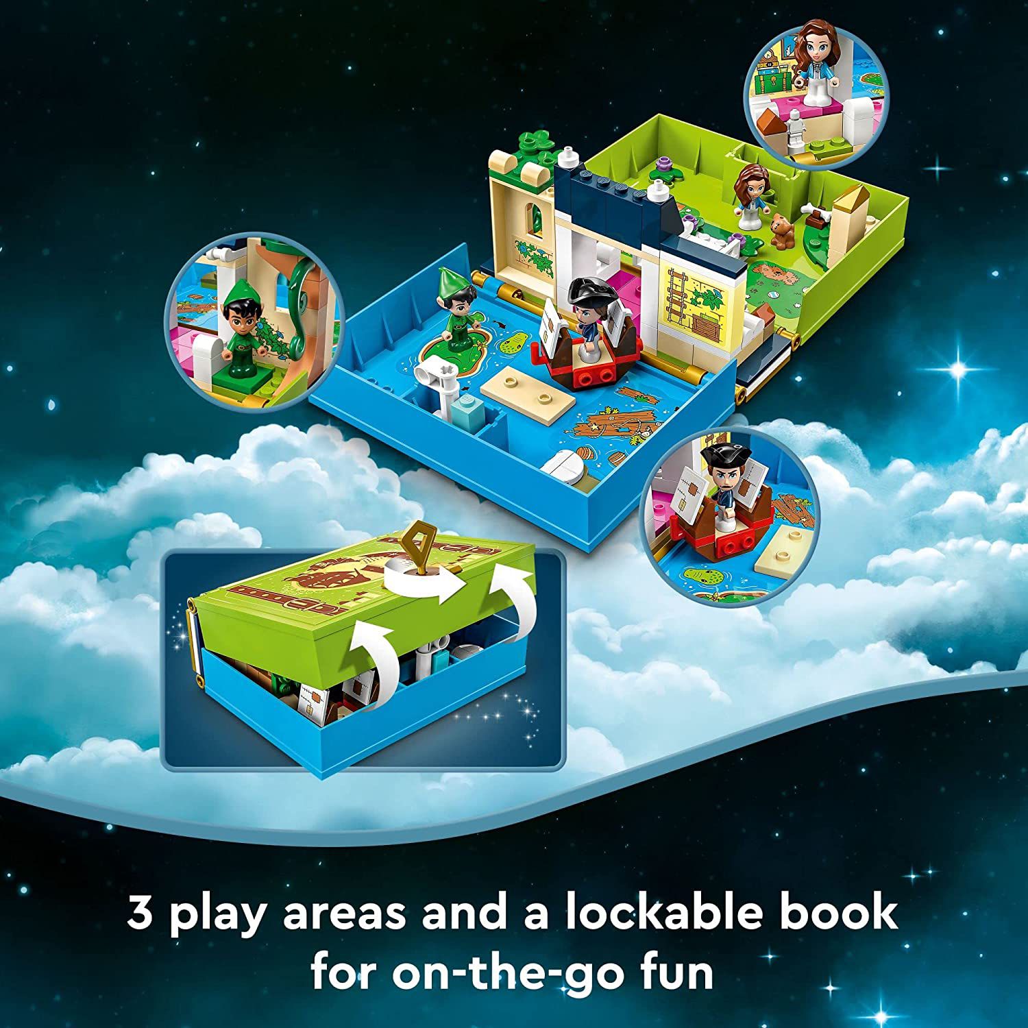 Lego Disney O Livro de Histórias e Aventuras de Peter Pan e Wendy 43220 ...