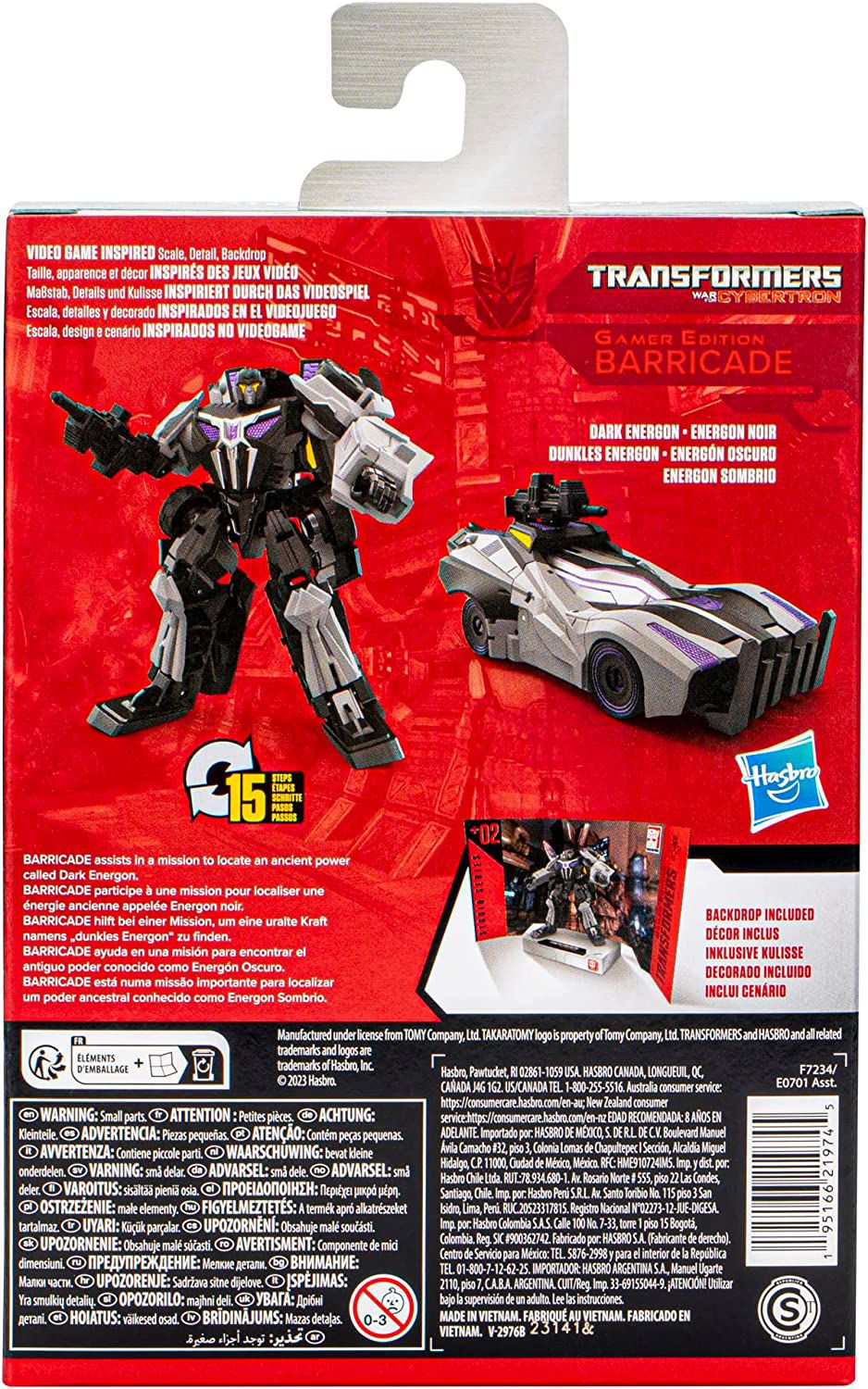 Transformers Studio Series Gamer Edition Barricade F7234 - Star Brink ...