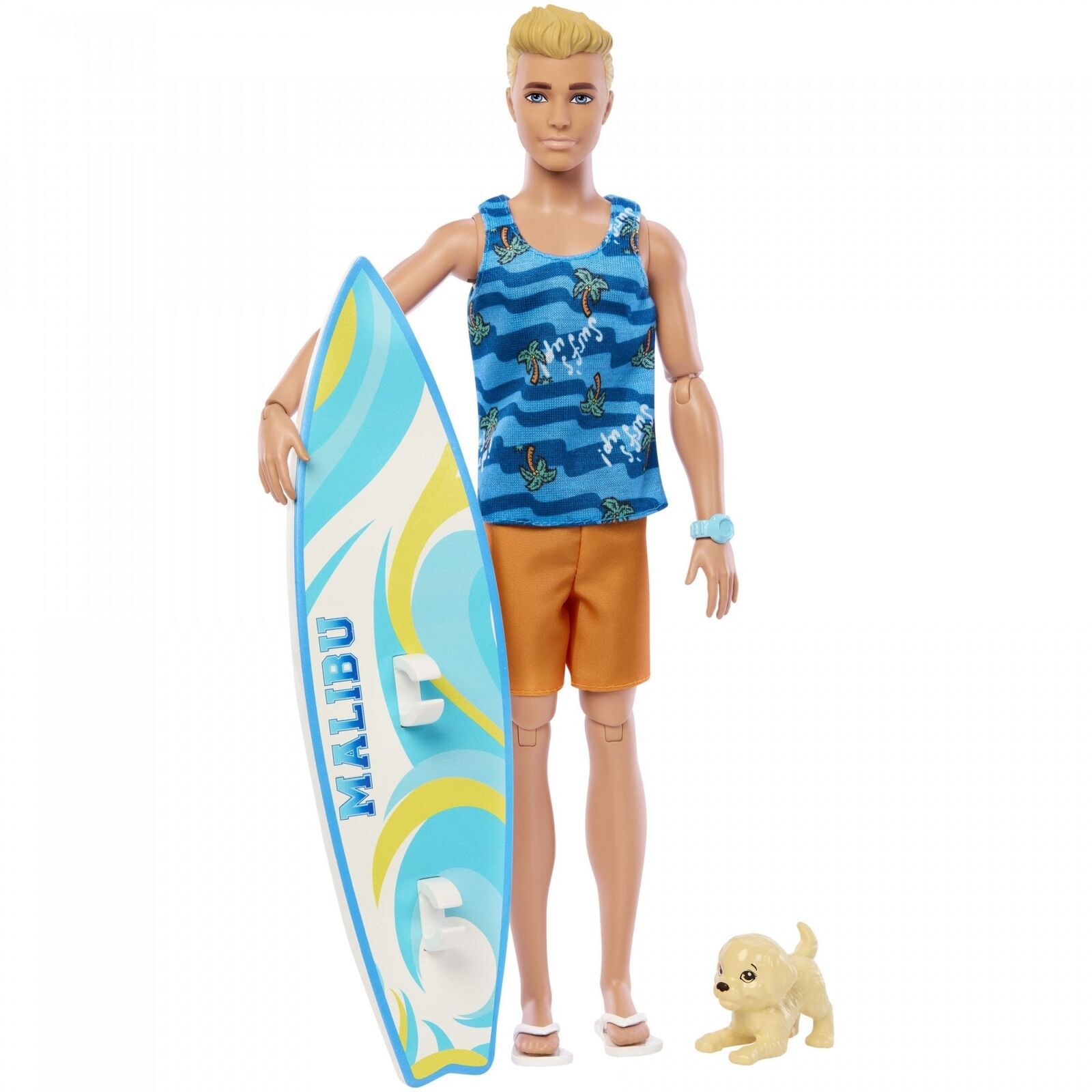 Boneco Barbie Ken com Prancha de Surf Mattel HPT50 - Star Brink Brinquedos