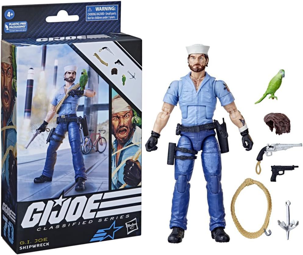 Boneco Gi Joe Classified Series Shipwreck F7462 Hasbro Star Brink Brinquedos