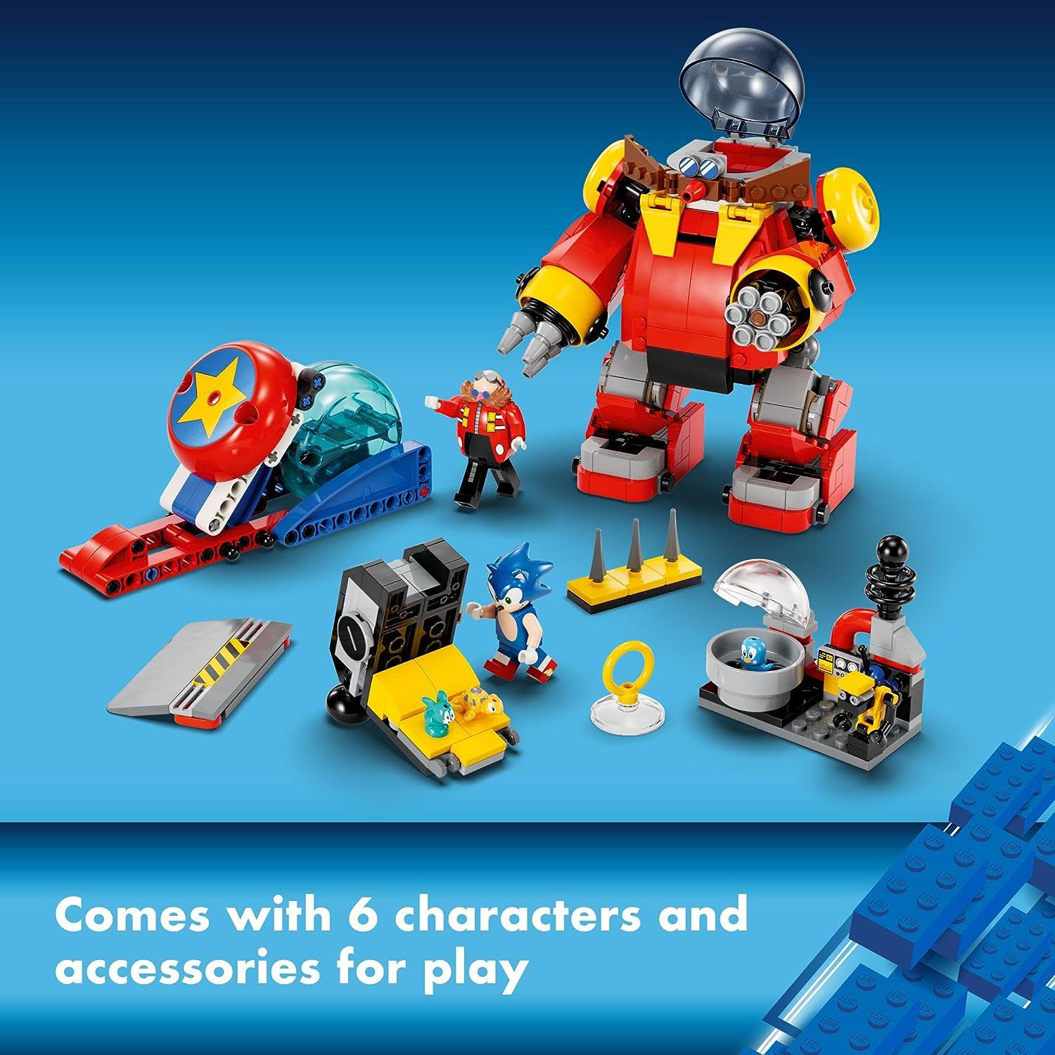 Lego Sonic vs. Robô Death Egg do Dr. Eggman 76993 - Star Brink Brinquedos