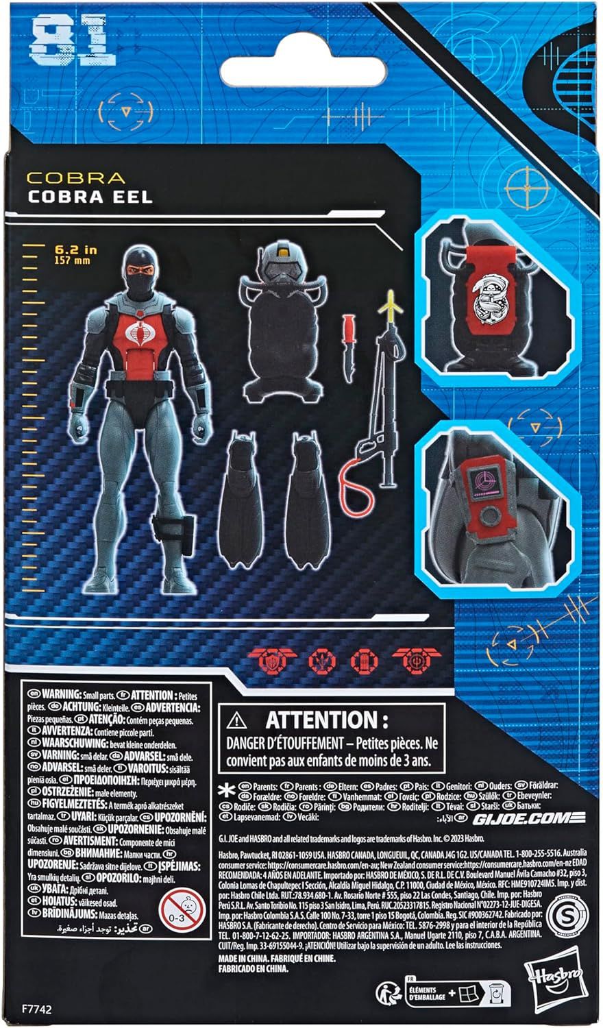 Boneco G.I. JOE Classified Series Cobra Eel Hasbro F7742 - Star Brink ...