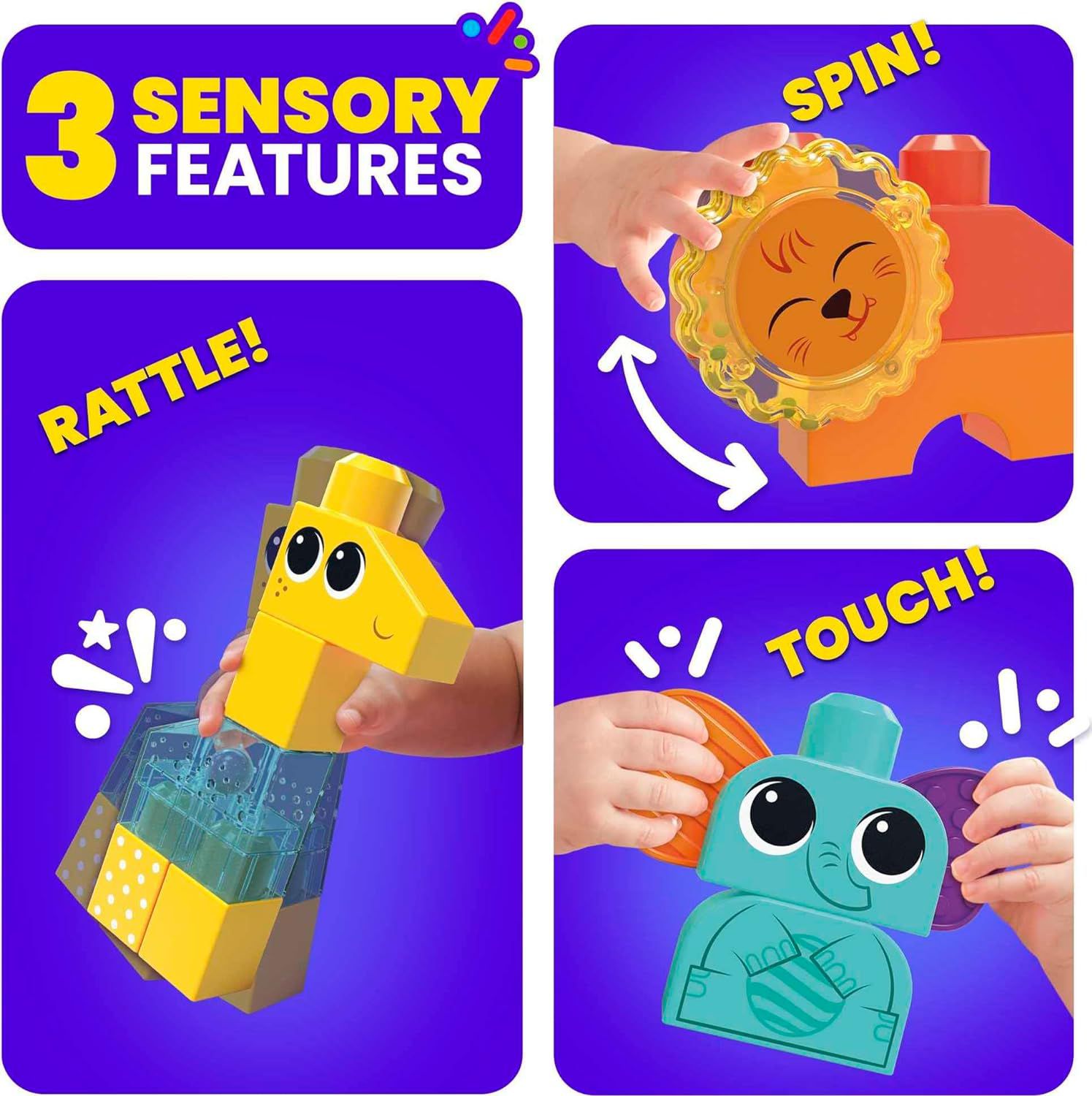 Mega Bloks Sensory Safári Roca 'n Roll Mattel HKN42 - Star Brink Brinquedos