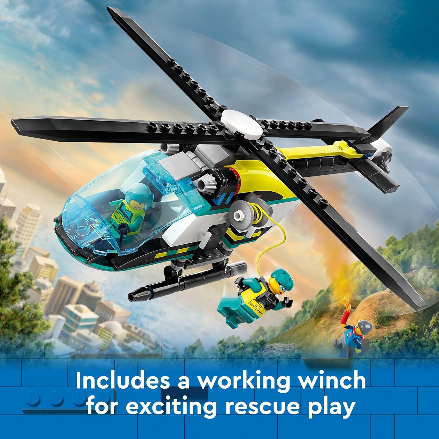 Lego City Helicóptero de Resgate de Emergência 60405 - Star Brink ...