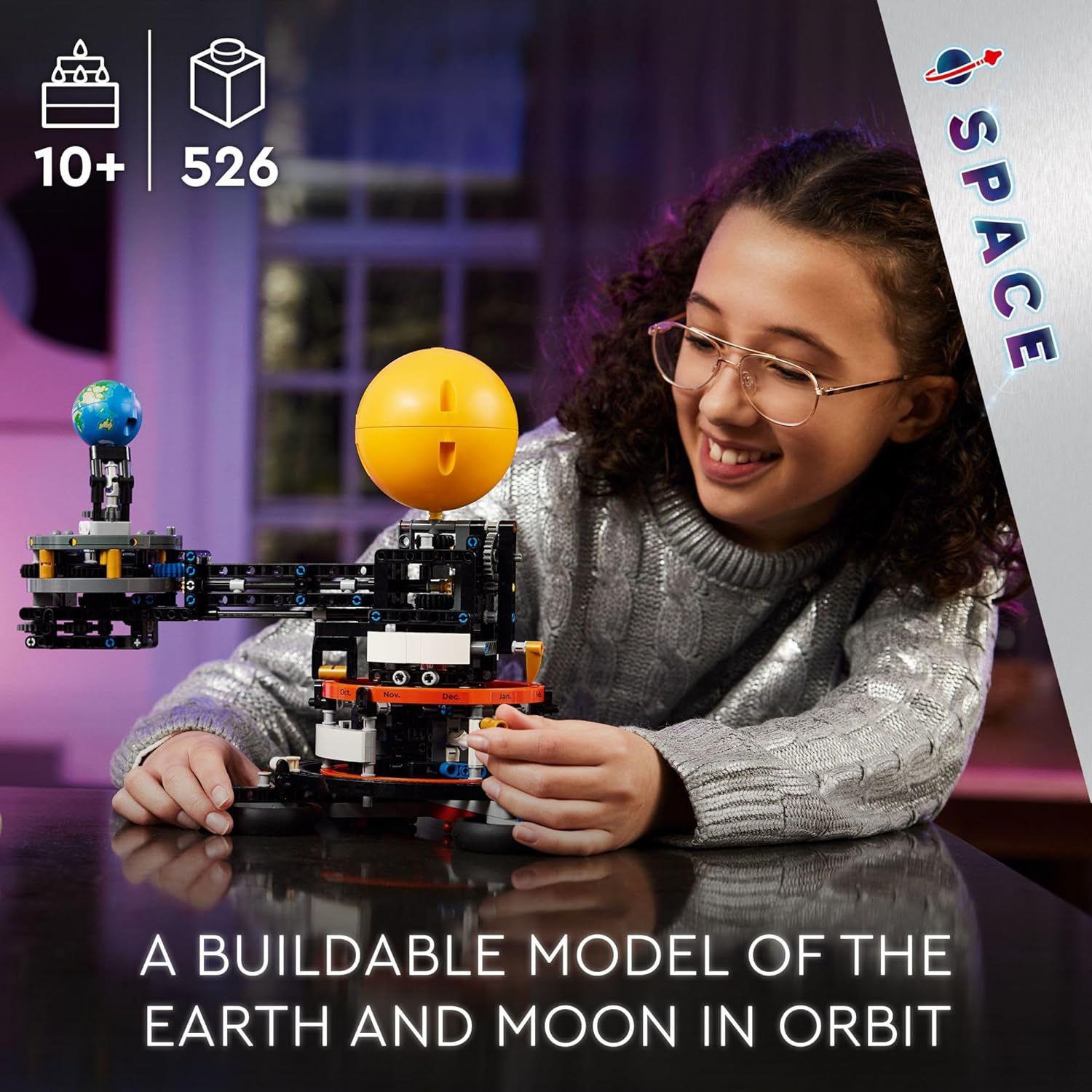 Lego Technic Planeta Terra e Lua em Órbita 42179 - Star Brink Brinquedos