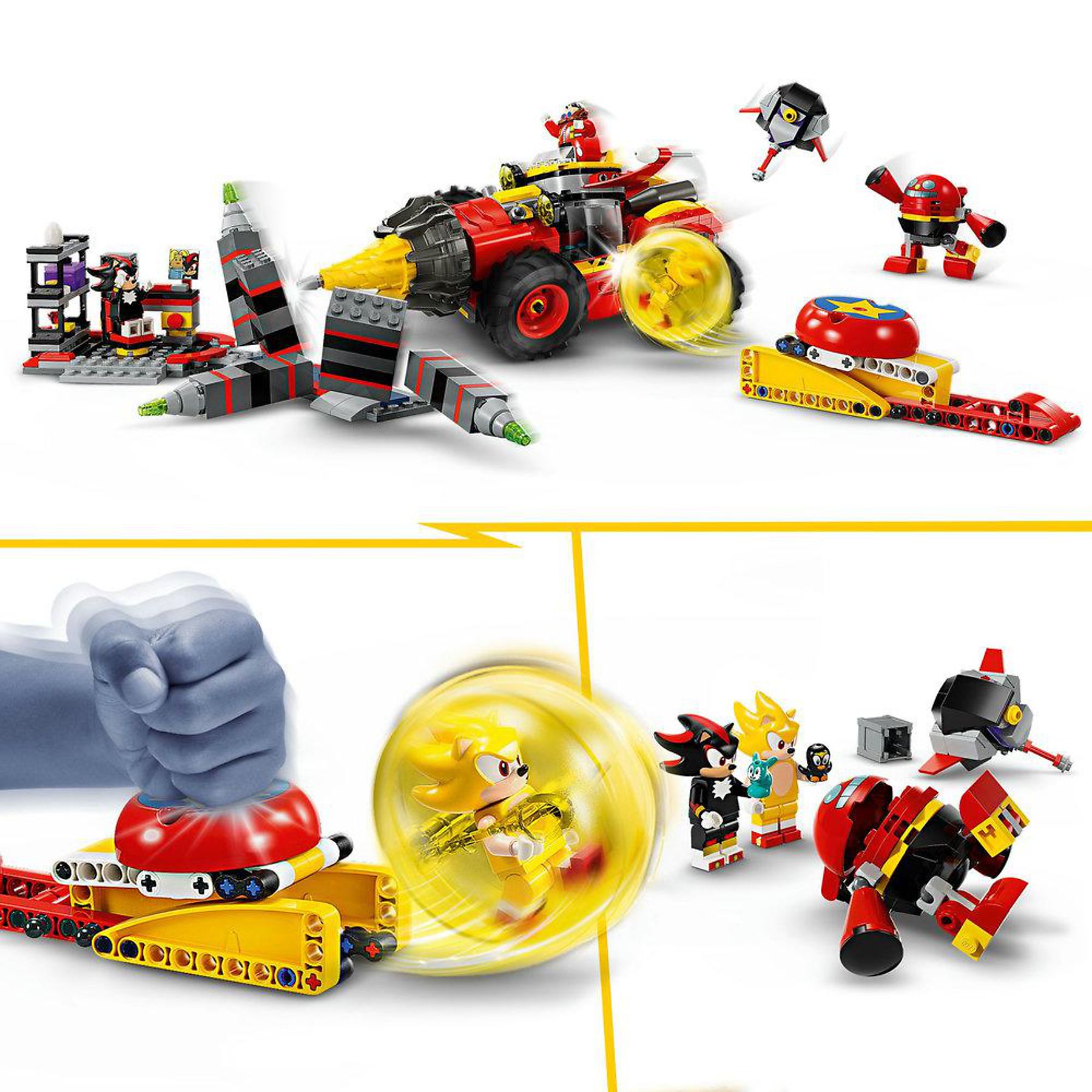 Lego Sonic Super Sonic vs Egg Drillster 76999 - Star Brink Brinquedos