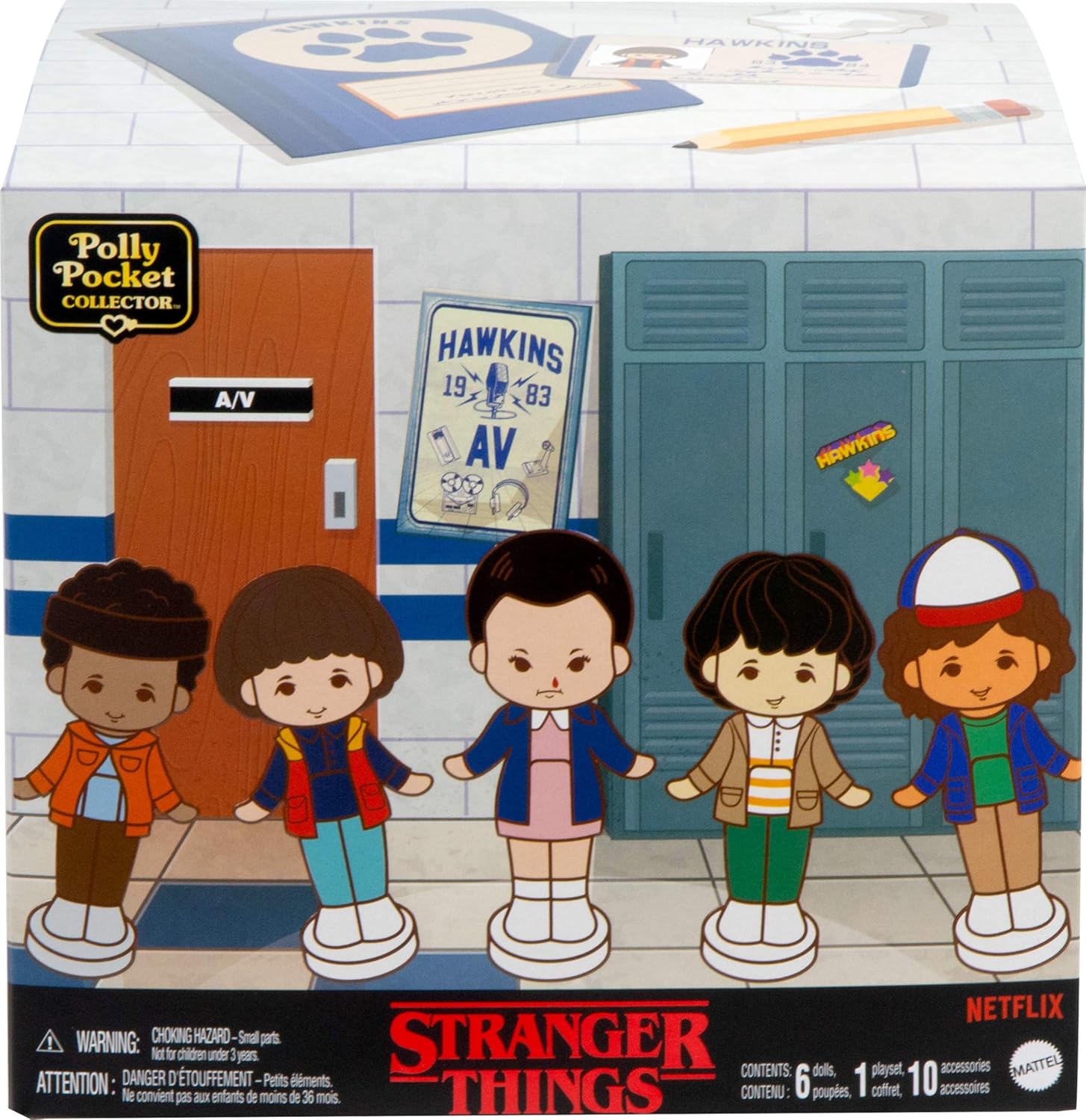 Polly Pocket Conjunto Stranger Things Mattel HWP22 - Star Brink Brinquedos