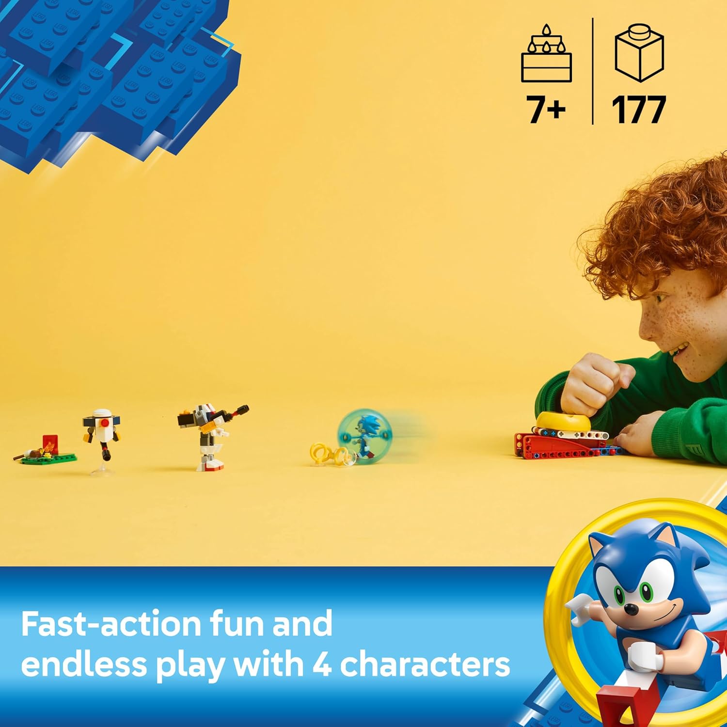 Lego Sonic Batalha Na Fogueira Do Sonic 77001 - Star Brink Brinquedos