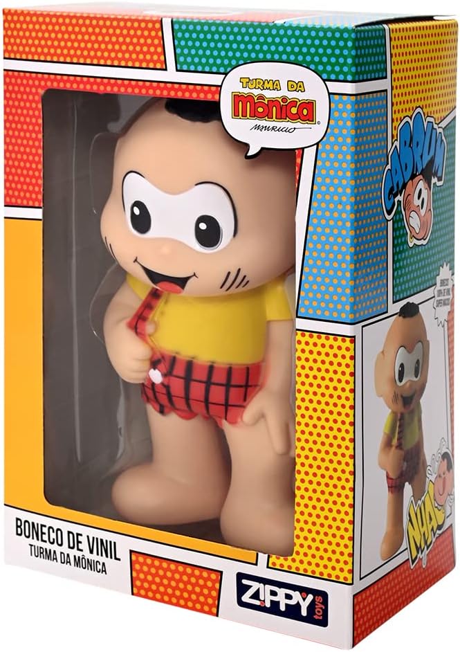 Boneco Cascão da Turma da Monica Zippy Toys 7324 - Star Brink Brinquedos