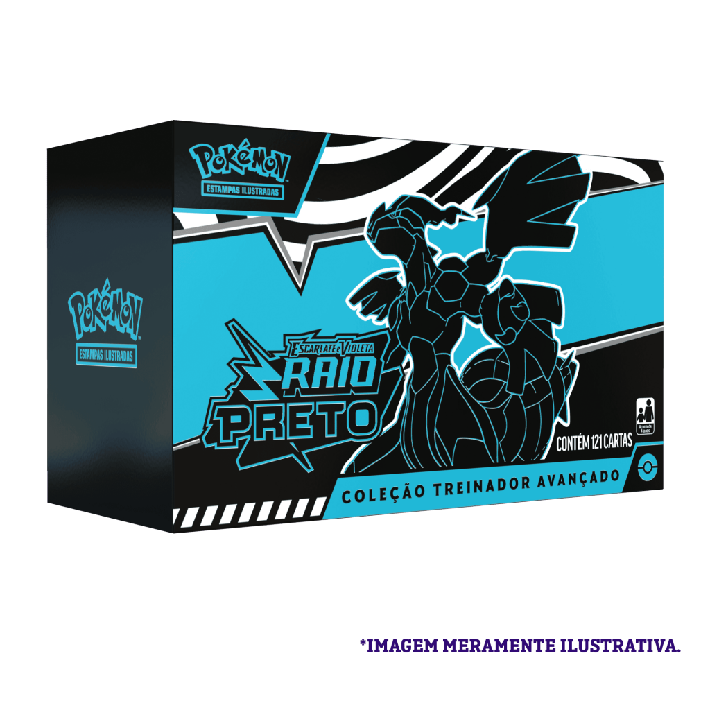 Pokémon Box Treinador Avançado EV10.5 Raio Preto Copag 35903 - Star ...
