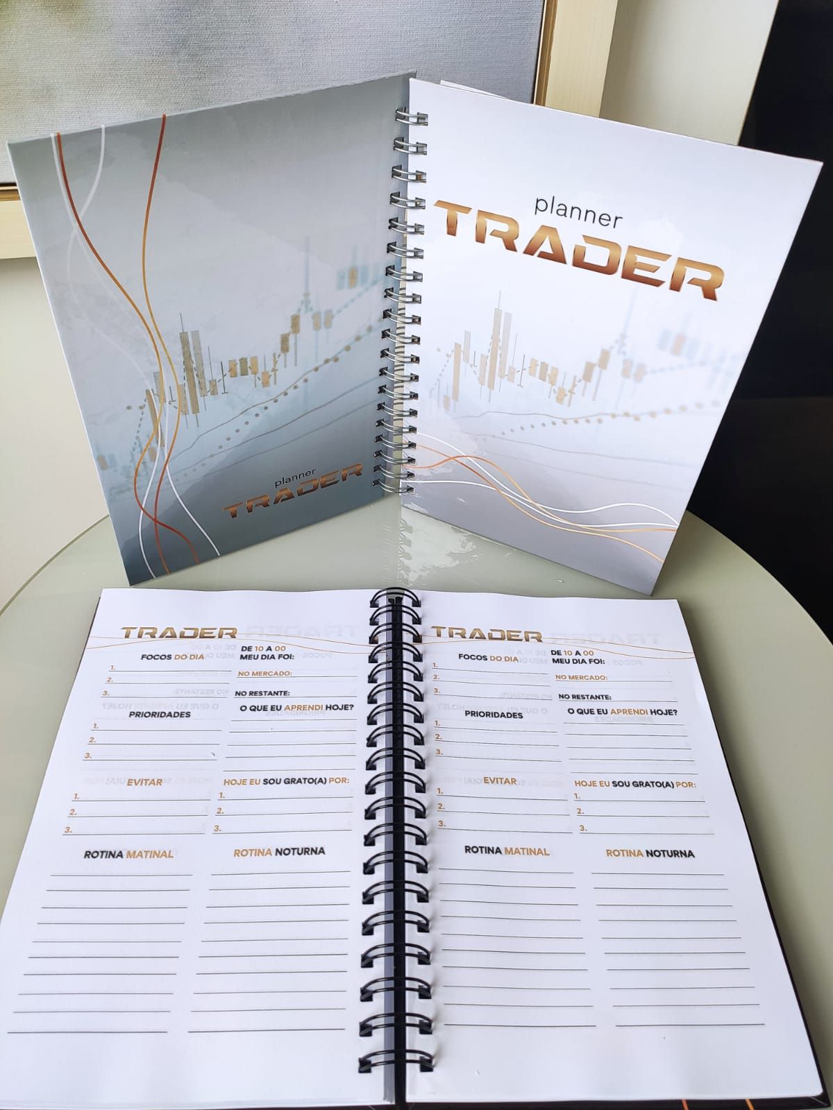 Planner para Trader 17x26cm Capa dura - Personalizados Corporativos