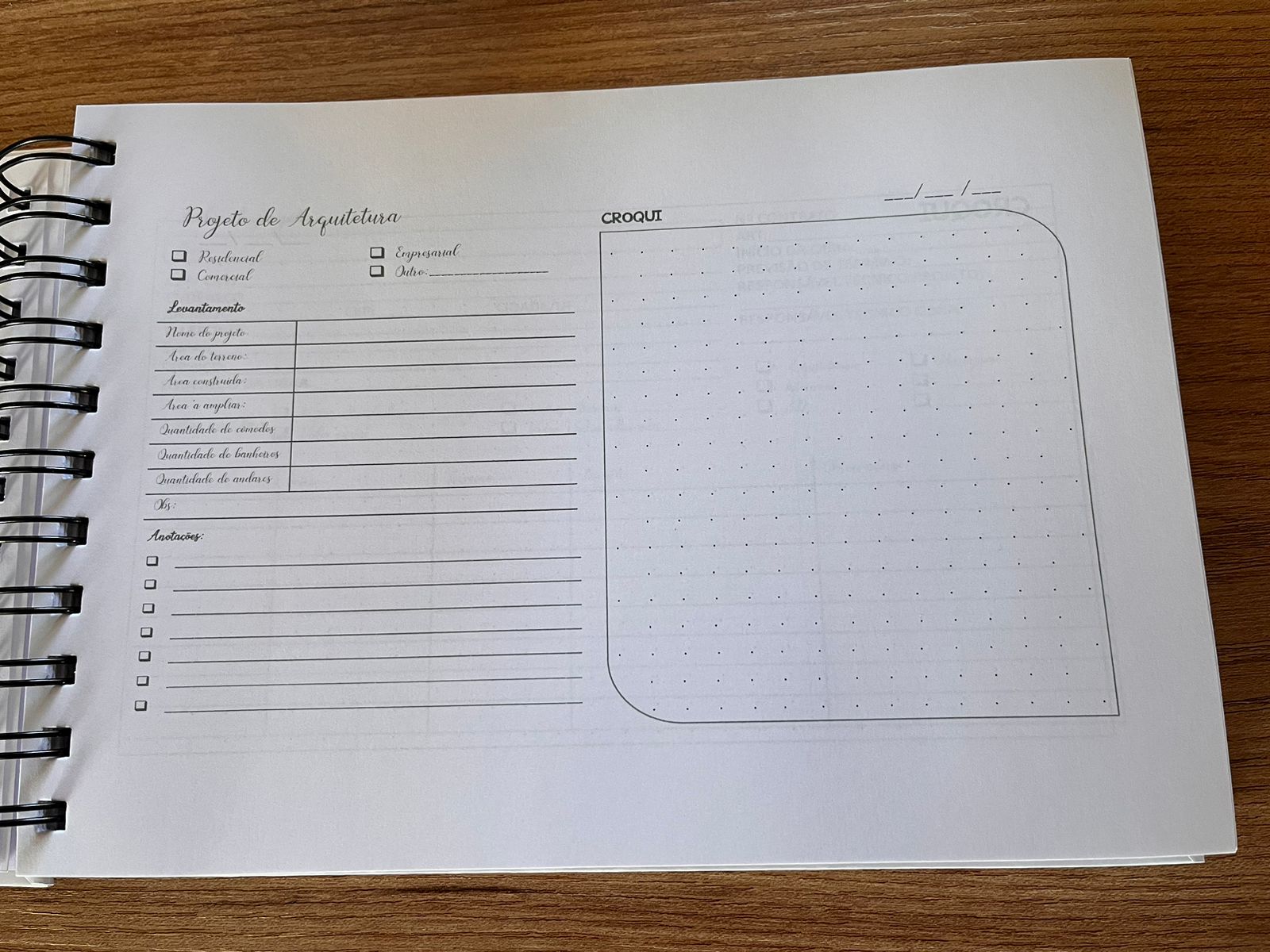 Caderno Planner Diário Arquitetura para arquiteto ou arquiteta ...