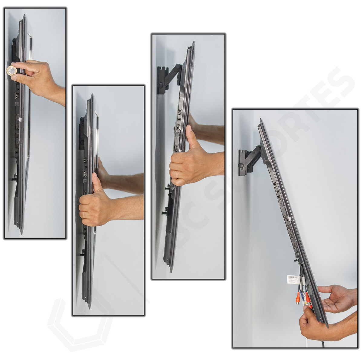 Suporte TV Universal Inclinável 3 em 1 Ultra Slim Multivisão - ABC ...