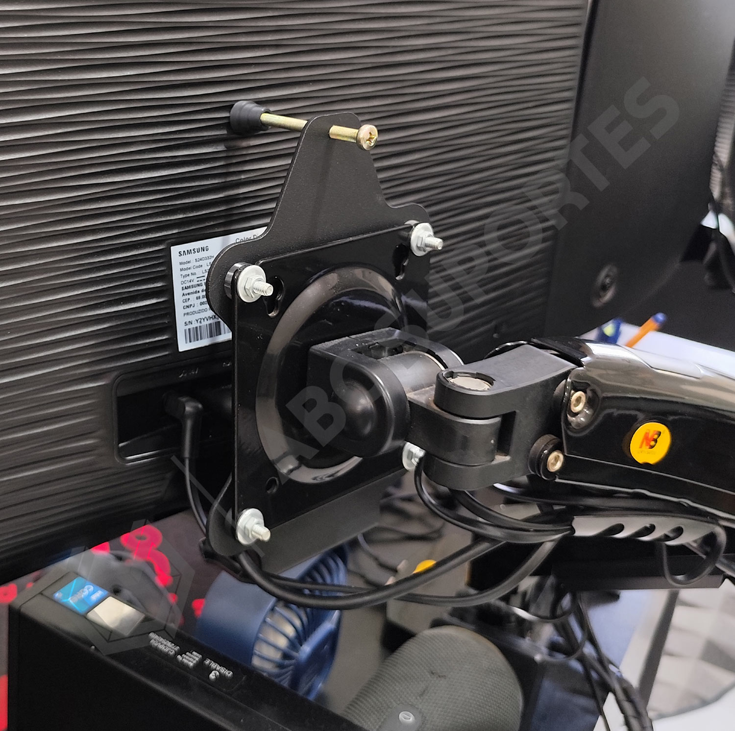 Adaptador Vesa Monitor Samsung S24D330H S24D332H sem Furação Vesa - ABC ...