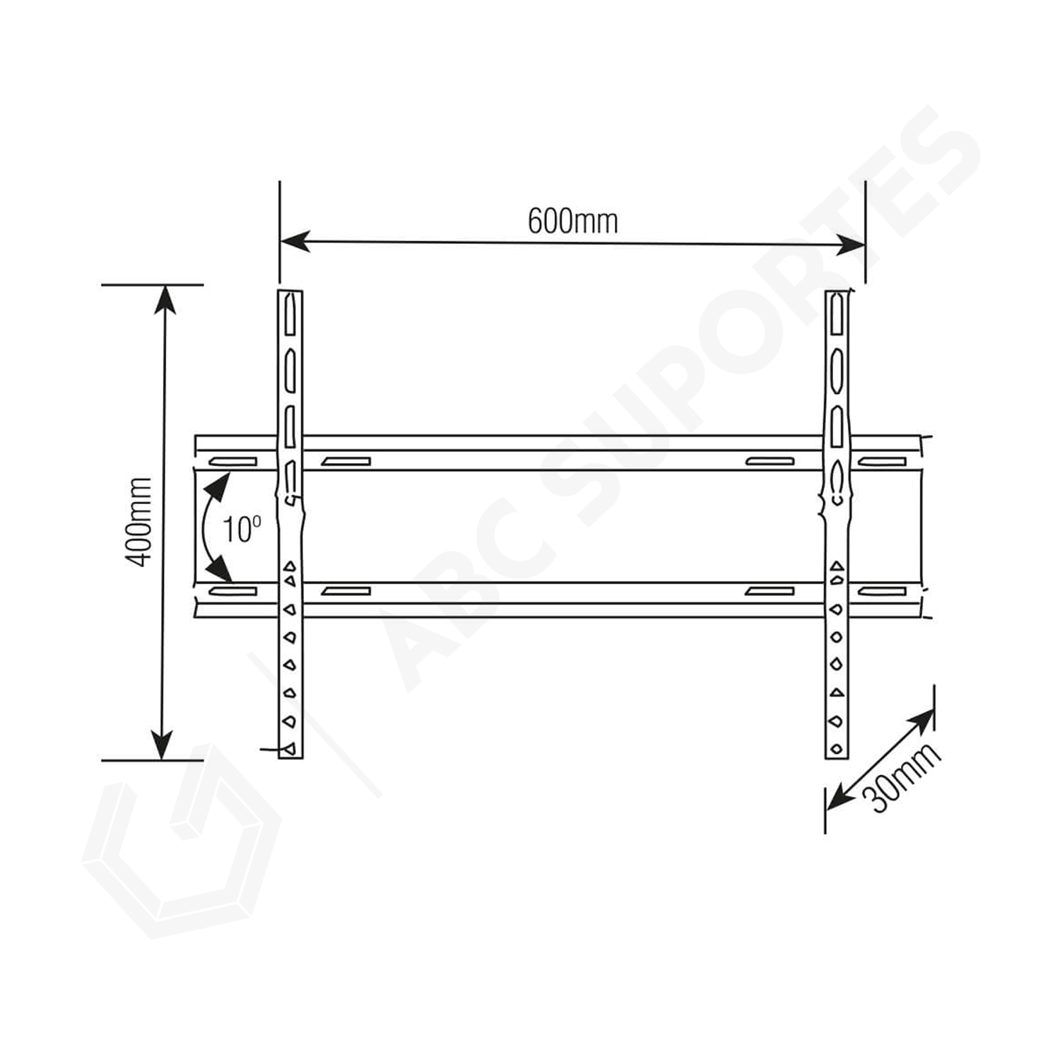 Suporte TV Inclinável ULTRA SLIM 37 À 85 polegadas - Brasforma SBRP615 ...