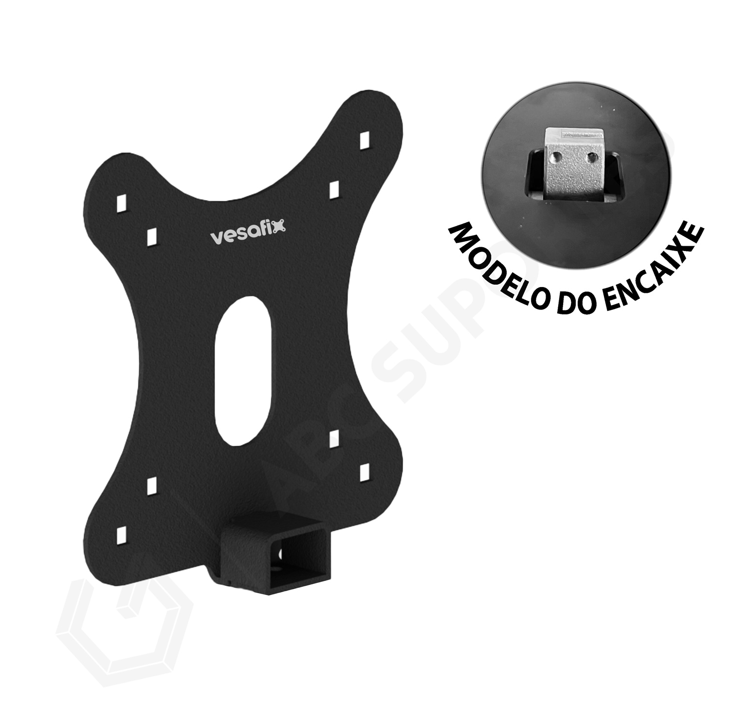 Adaptador Vesa p/ Monitor Sem Furação Vesa 24H2G 27H2G QG240Y GM27H2G ...