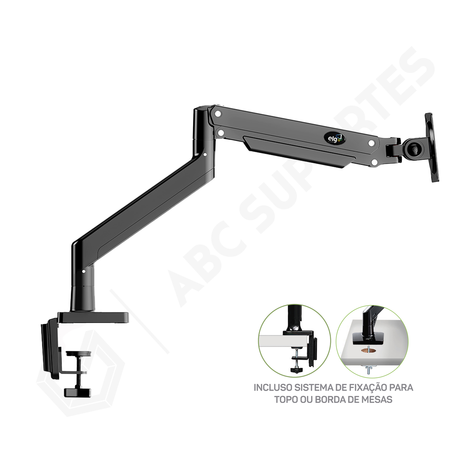 Suporte Articulado de Mesa 22 à 40 Polegadas Pistão a Gás F100APRO ELG ...