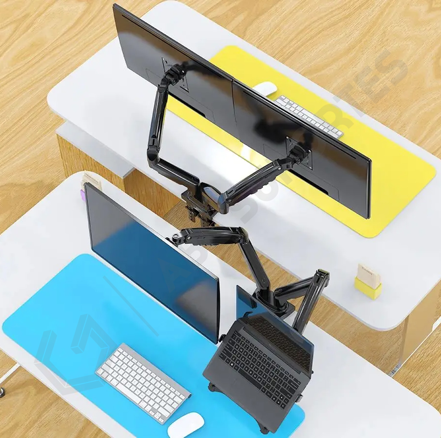 Suporte Notebook Duplo Articulado com Bandeja North Bayou F160 FP-2 NB ...