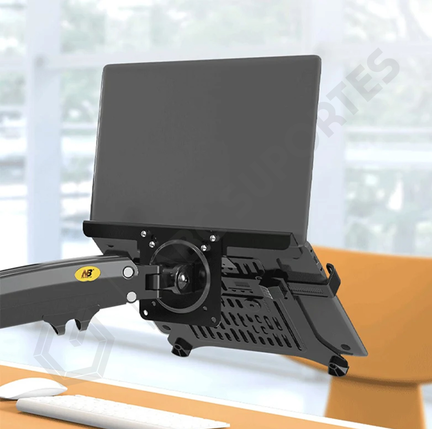 Suporte Notebook Duplo Articulado com Bandeja North Bayou F160 FP-2 NB ...