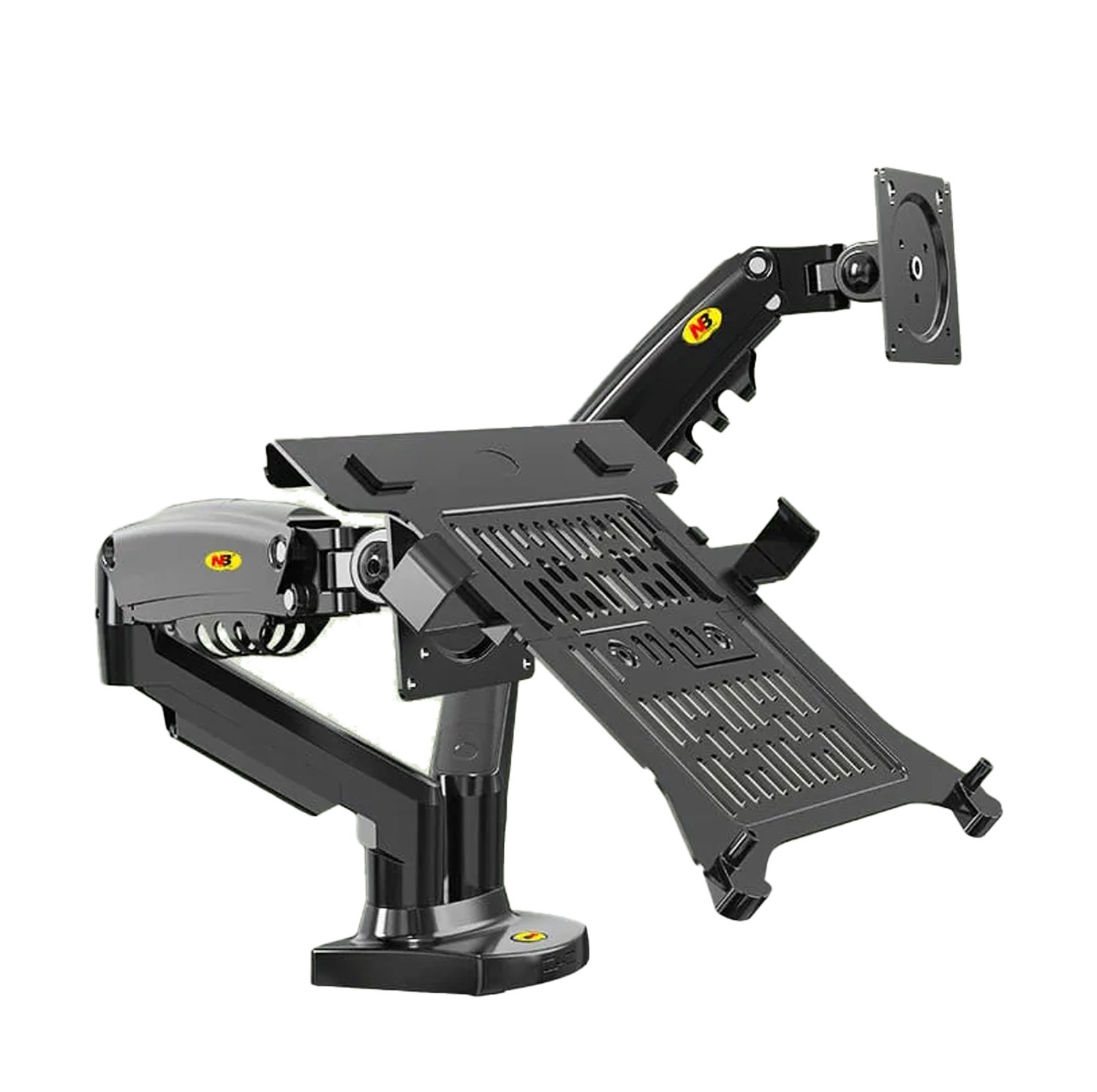 Suporte Notebook Duplo Articulado com Bandeja North Bayou S400 FP-2 NB ...