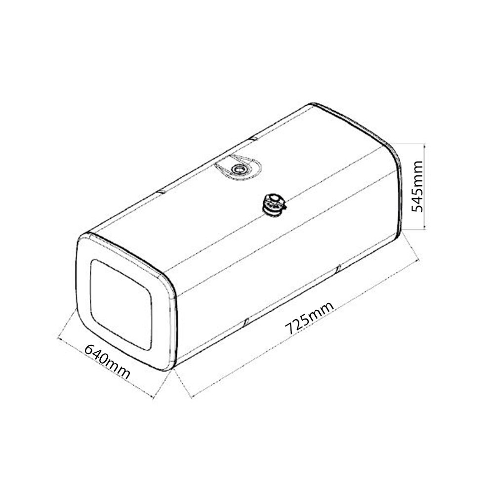 Tanque Combustível Mb Axor Boia Encaixe 230 Lts Alumínio Le - Uouu