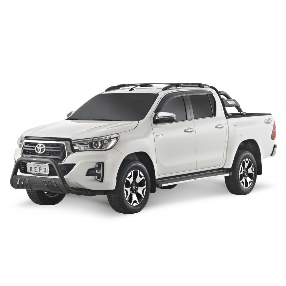 Rack Teto Longarina Hilux 2019 2020 2021 Cd Alumínio Preto - Uouu