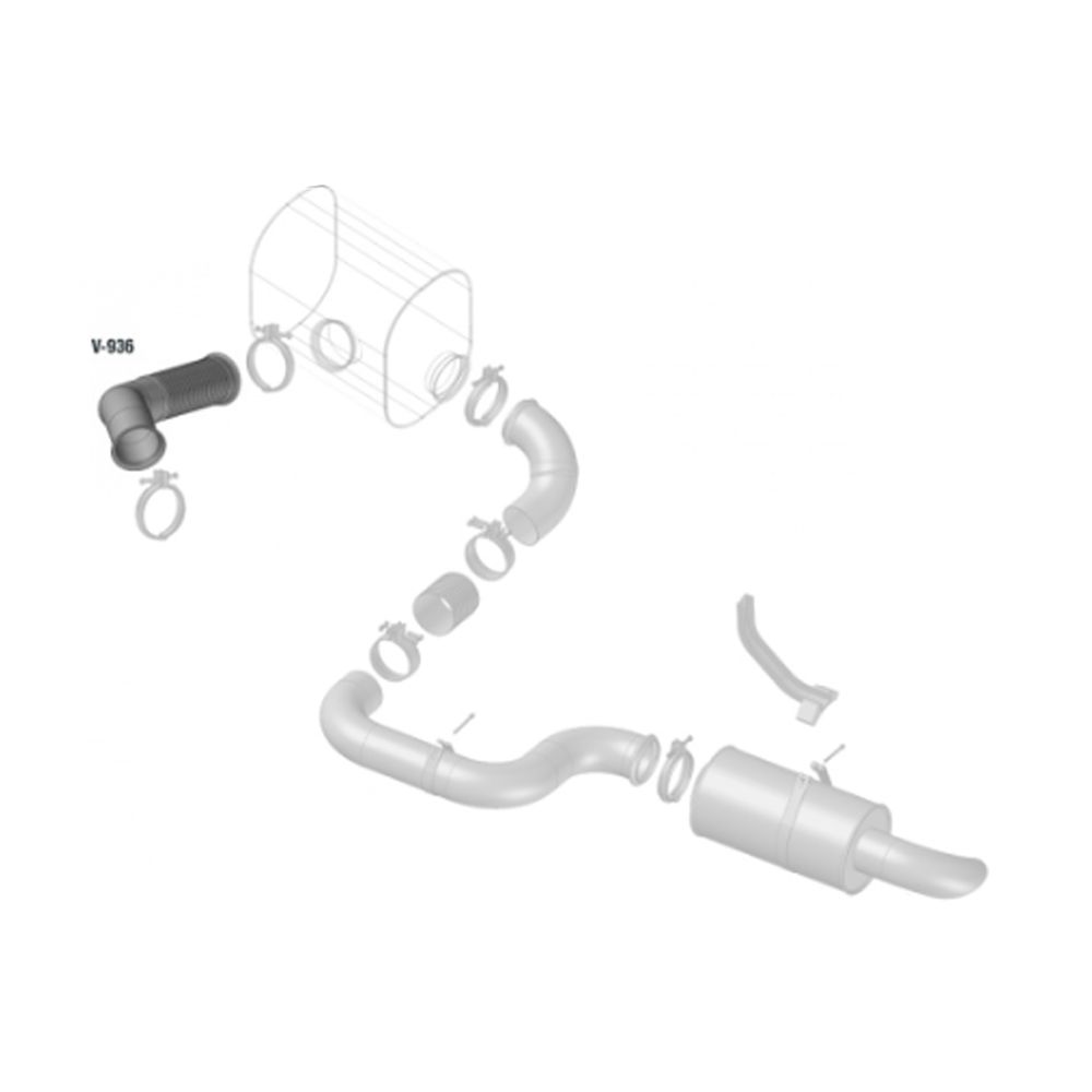 Tubo Flexível Fh Euro 5 Saída Motor 5 Polegadas Galvanizado - Uouu