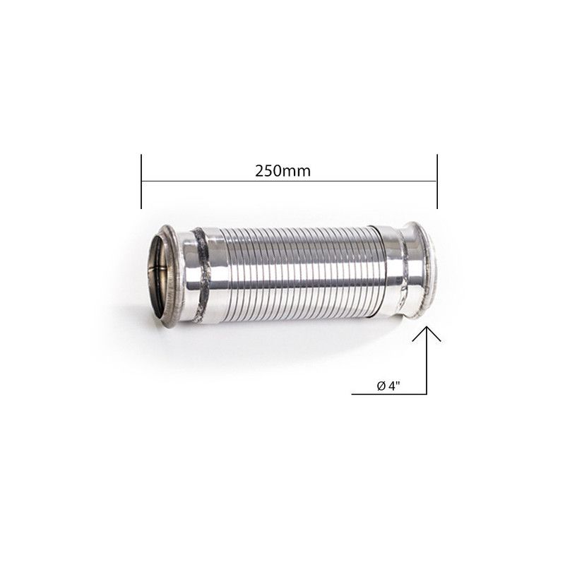 Tubo Flexível Volvo Vm Original 21974508 Inóx 250mm - 4 P - Uouu