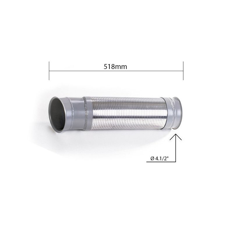 Tubo Saida Motor Flexível Scania Original 1529474 - 518mm - Uouu