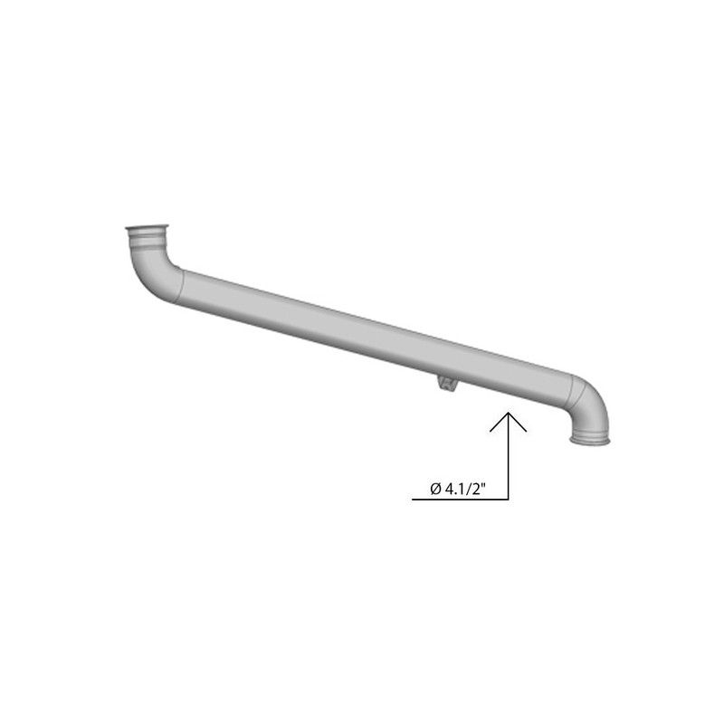 Tubo Terminal Scania Euro 5 - 4.1/2 Polegadas Rigido - Uouu