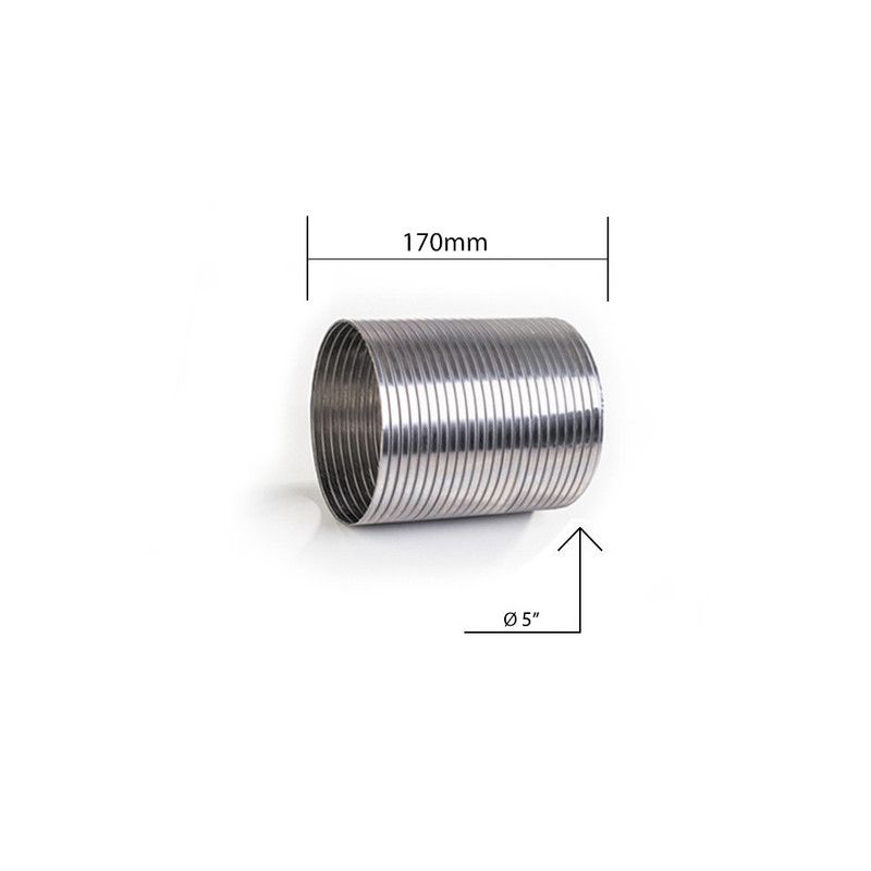 Tubo Flexivel Volvo Fh Nh Original 3834926504 - 170mm Inóx - Uouu