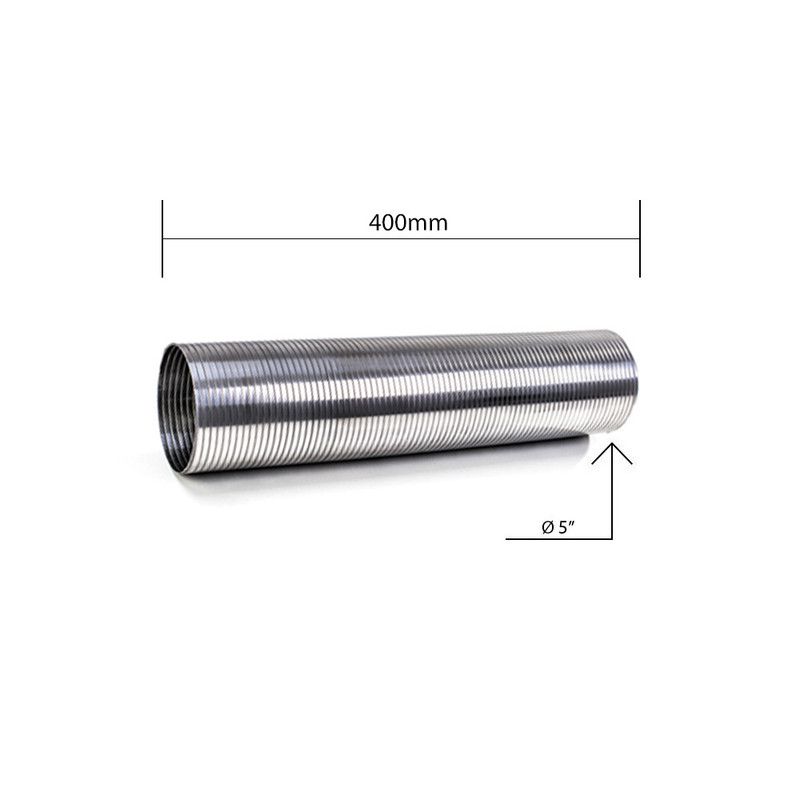 Tubo Flexível Volvo Nh Fh Fm 5 Polegadas 400mm Inóx - Uouu