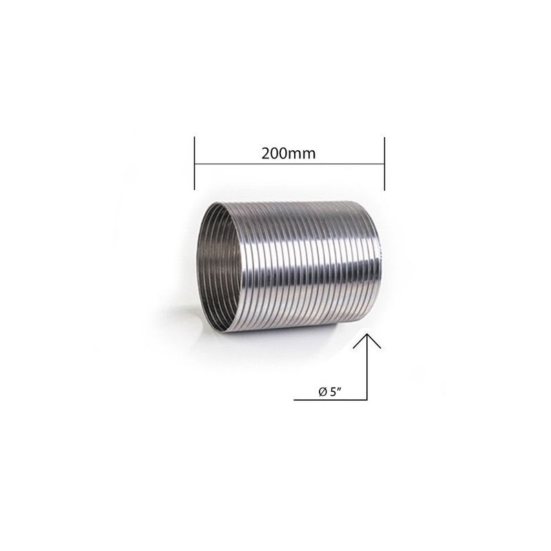 Tubo Flexível Volvo Nh Fh Fm 5 Polegadas 200mm Inóx - Uouu