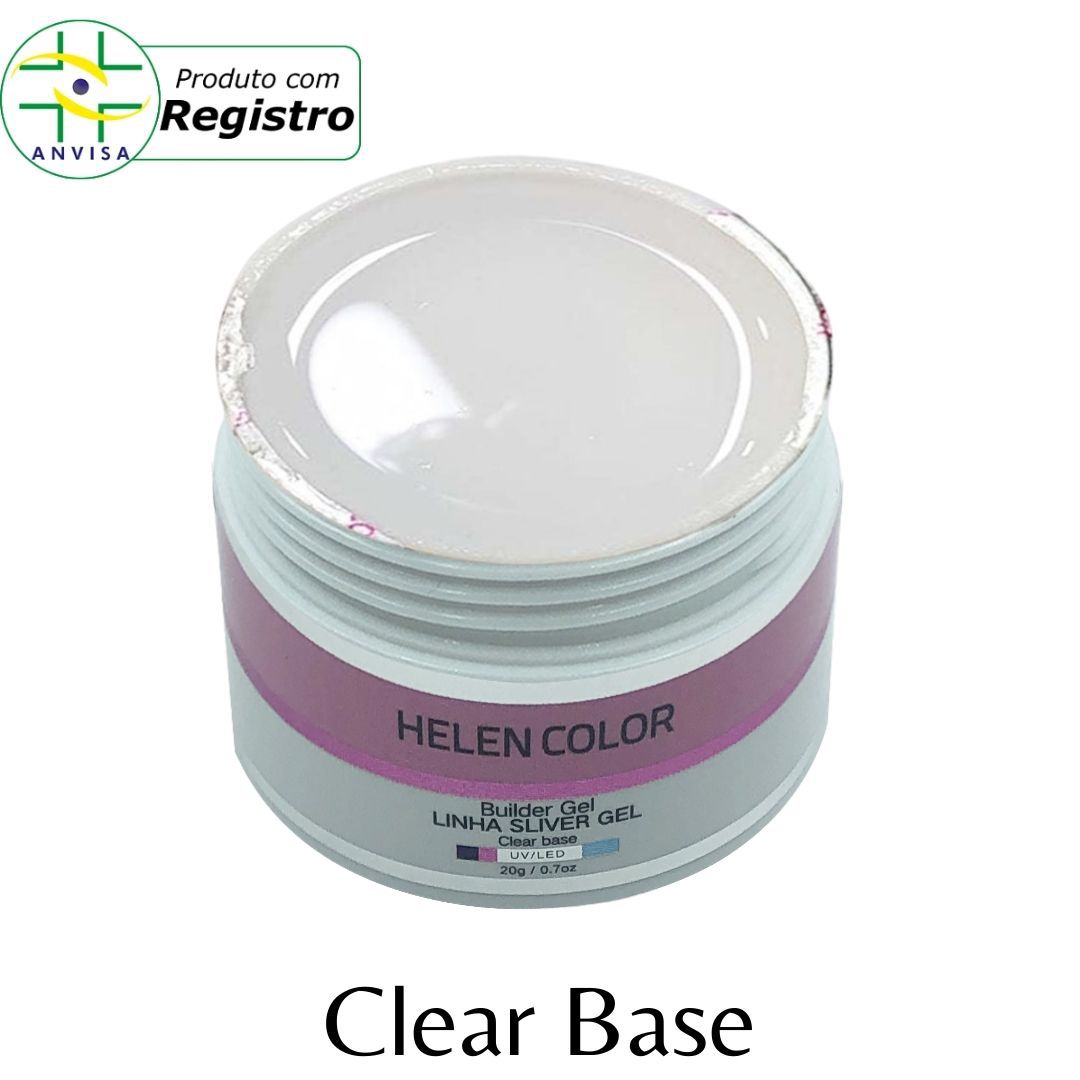 Gel para Unhas de Gel Helen Color Silver – Clear Base 20g | Arte ...