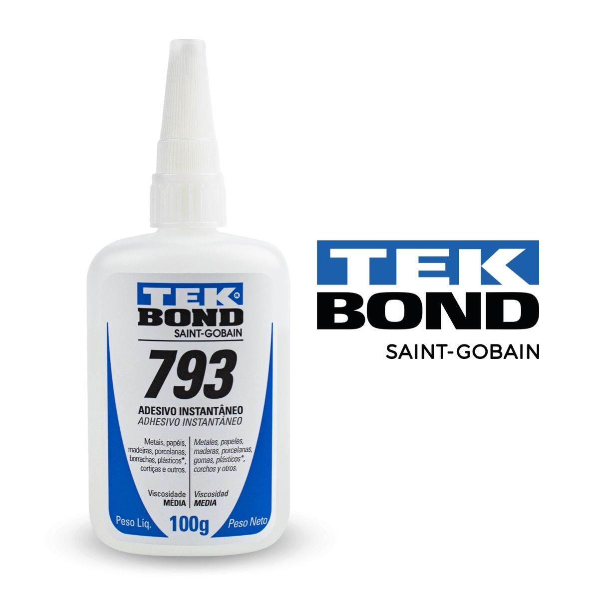 Super Cola Instantânea Tek Bond 793 100g Adesivo Versátil - Arte ...