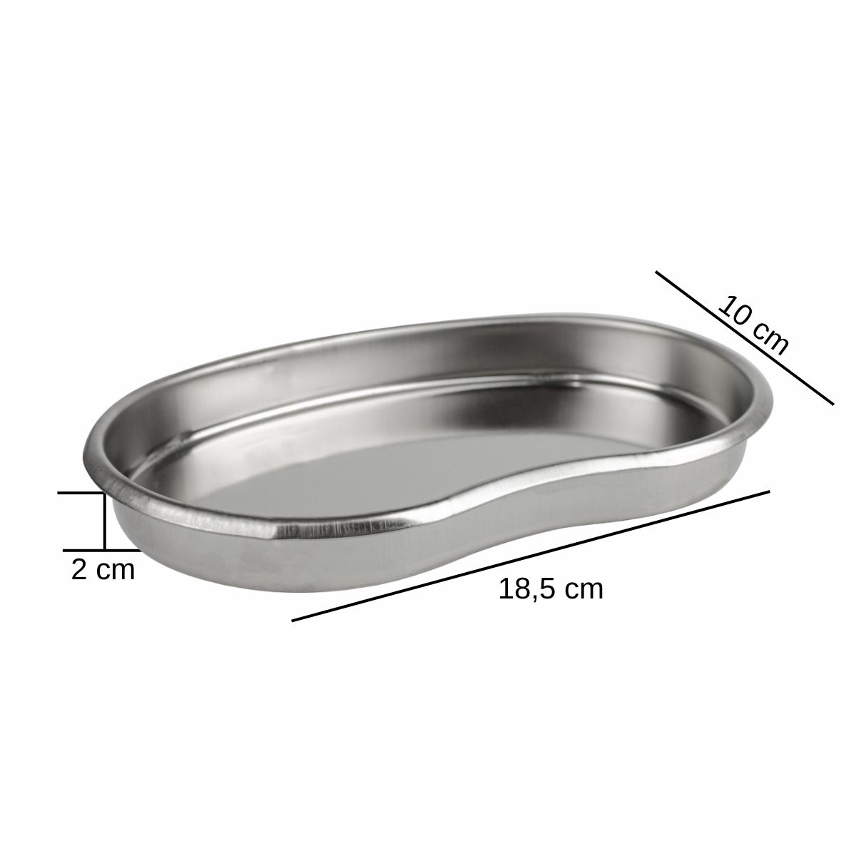 Bandeja Cuba Rim Aço Inox Manicure Podologia Odonto Estética - Arte ...