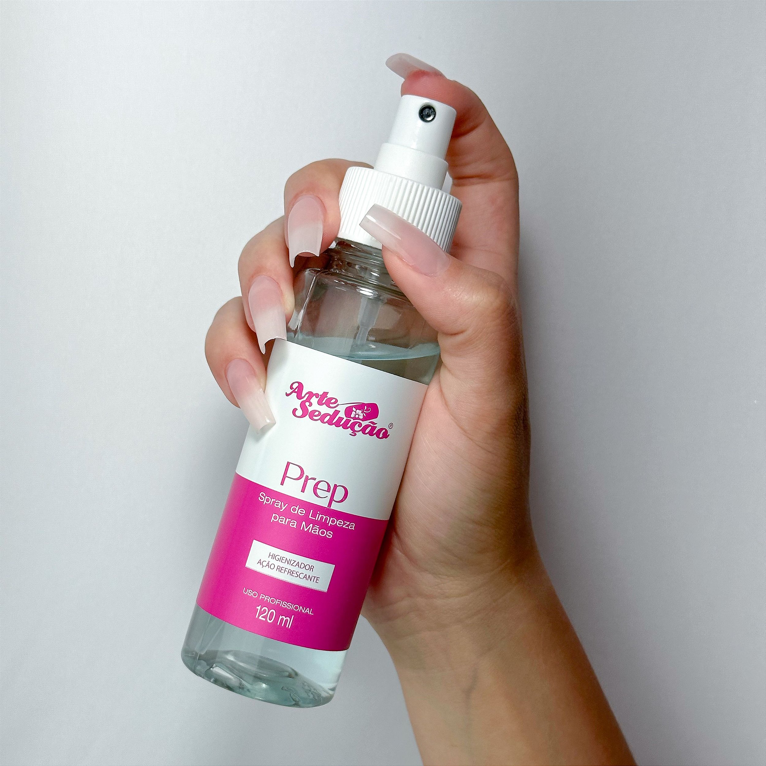 Kit 2 Prep Spray Higienizante Proteção Para Unhas 120ml - Arte Sedução ...