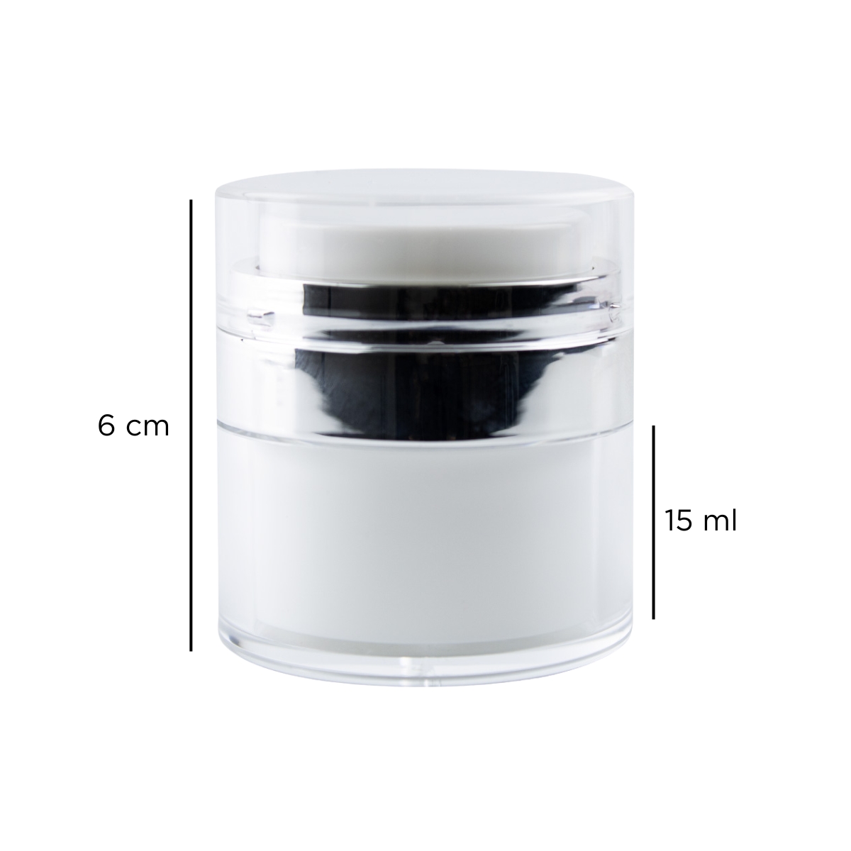 Pote Recipiente Cosm tico Creme Maquiagem Frasco A V cuo Pump 15ml
