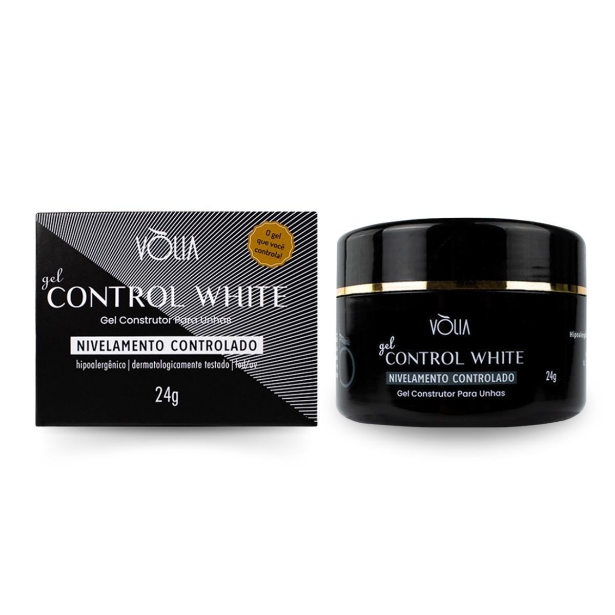 Gel Construtor Alongamento Led/Uv Control White 24g Vòlia - Arte ...