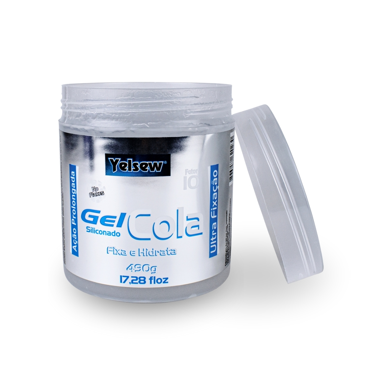 Gel Cola Siliconado Incolor Ultra Fixação Cabelo 490g Yelsew - Arte ...
