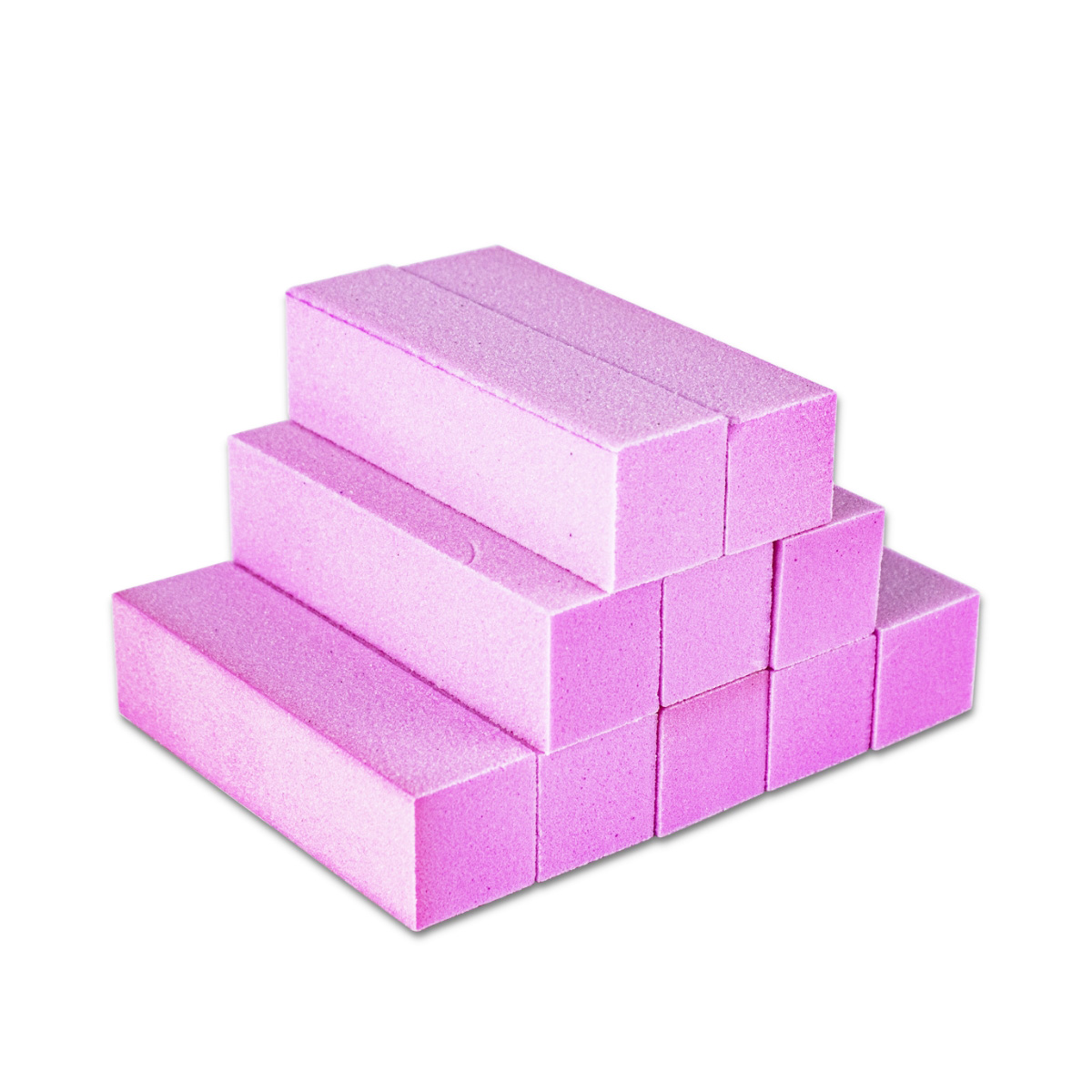 Kit 10 Lixa Bloco Rosa Polidora Fecha Poros Polir Unhas - Arte Sedução ...